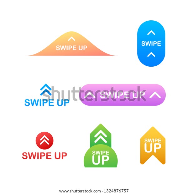 Swipe Icon Set Isolated On Background Stock Vector (Royalty Free ...