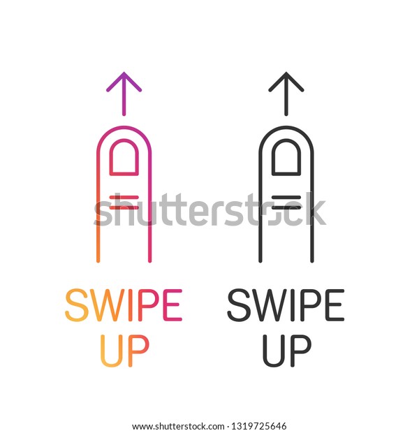 Swipe Symbol Sign Template Covers Template: เวกเตอร์สต็อก (ปลอดค่า ...