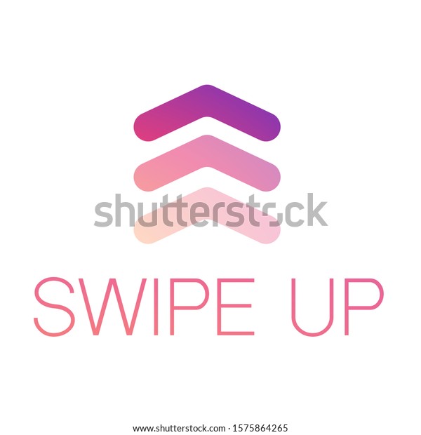 Swipe Arrow Buttons Colorful Instagram Gradient Stock Vector (Royalty ...