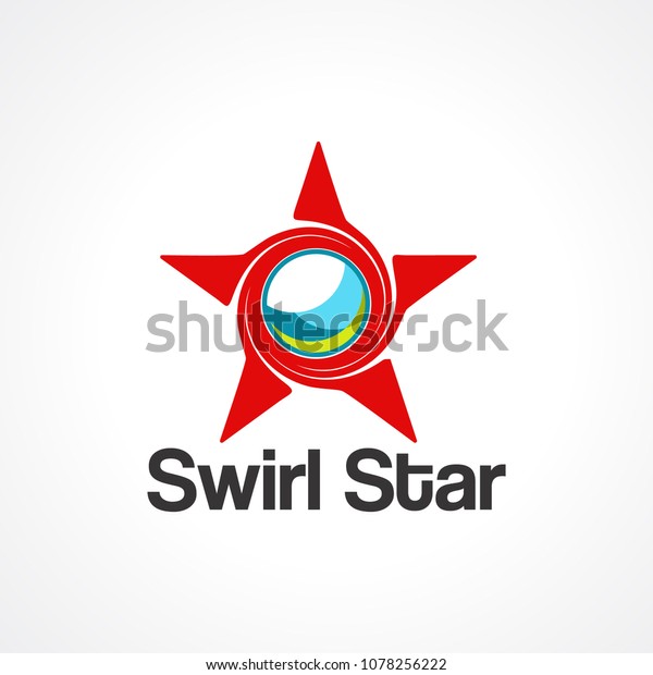 Swirl Star Logo Vector Icon Element Stock Vector (Royalty Free ...