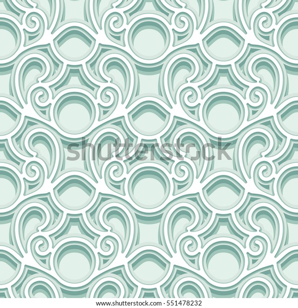 Swirly Lace Pattern Cutout Paper Texture Stock Vector (Royalty Free ...