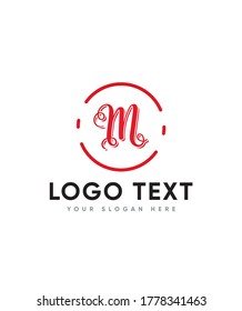 Swirly Style Letter Type M Logo Stock Vector (Royalty Free) 1778341463 ...
