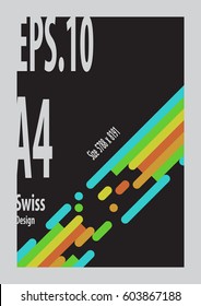 Swiss Design S Shape Form Colorful Stock Vector (Royalty Free ...