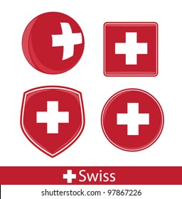 Swiss Icons Stock Vector (Royalty Free) 97867226 | Shutterstock