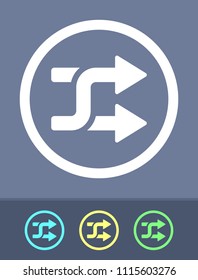 Switch Circle Glyph Icons Simple Vector Stock Vector (Royalty Free ...
