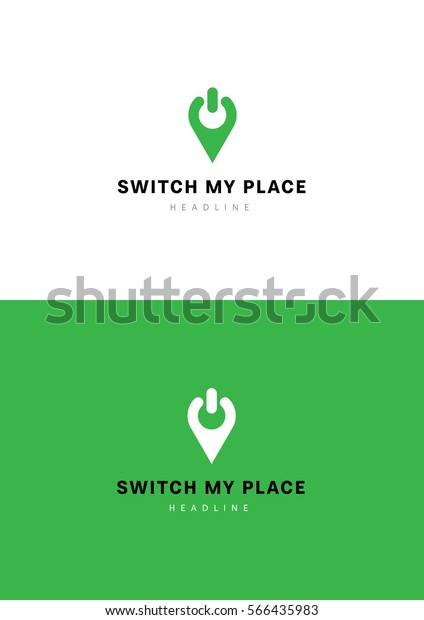 Switch My Place Logo Template Stock Vector (Royalty Free) 566435983