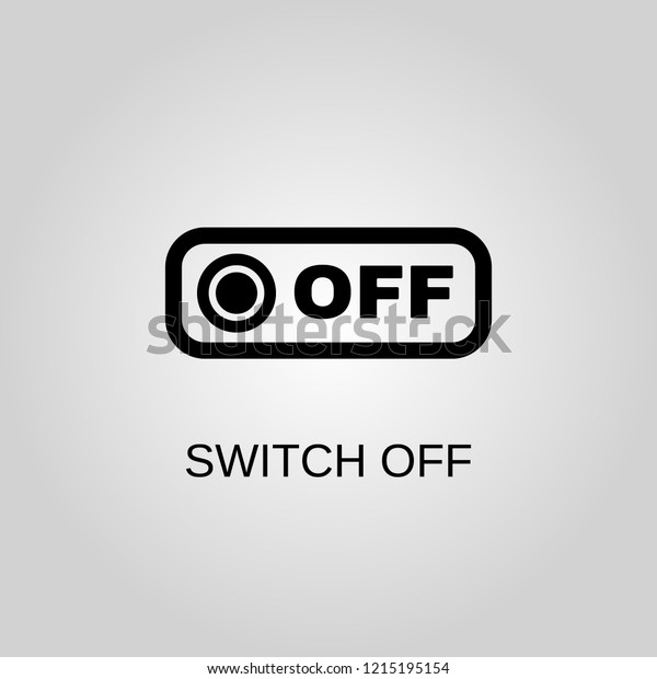 Switch Off Icon Switch Off Symbol Stock Vector (Royalty Free ...