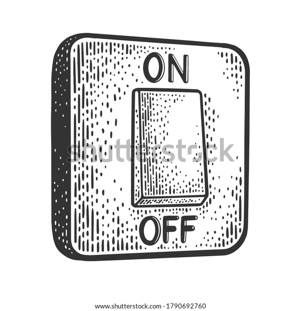 Switch Sketch Engraving Vector Illustration Tshirt Stock Vector ...