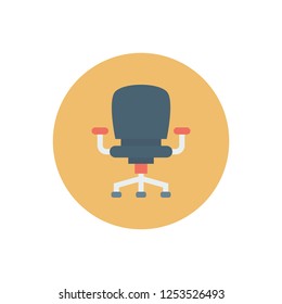 Swivel Chair Vector Icon Stock Vector (Royalty Free) 1253526493