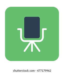 Swivel Chair Vector Icon Stock Vector (Royalty Free) 477179962 ...