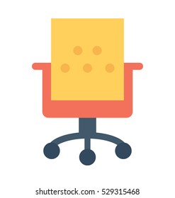 Swivel Chair Vector Icon Stock Vector (Royalty Free) 529315468 ...