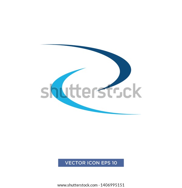 Swoosh Circle Icon Vector Illustration Stock Vector (Royalty Free ...