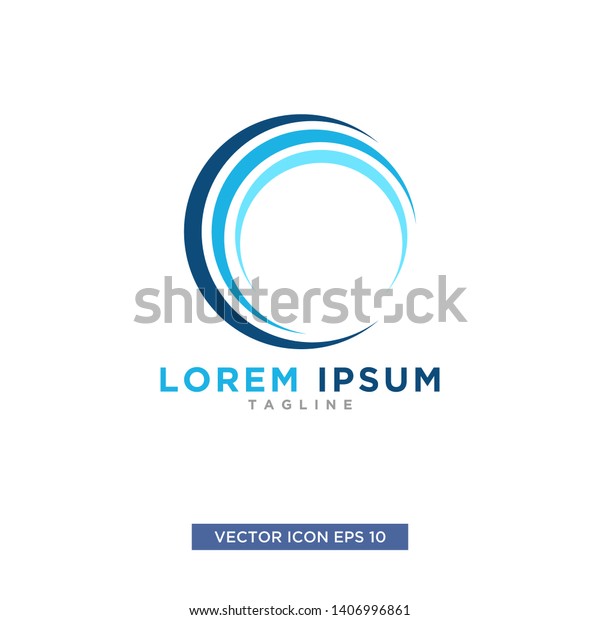 Swoosh Circle Logo Vector Illustration Stock Vector (Royalty Free ...