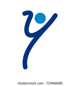 Swoosh Person Logo Vector Stock Vector (Royalty Free) 719406085