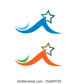 Swoosh Star Stock Vector (Royalty Free) 716459725 | Shutterstock