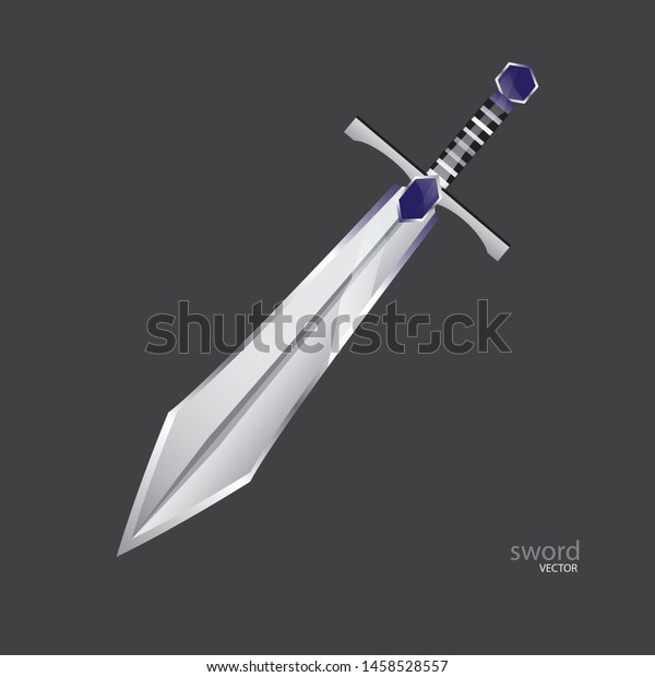 Sword Cartoon Vector Swords Sword Vector Stock Vector (Royalty Free ...