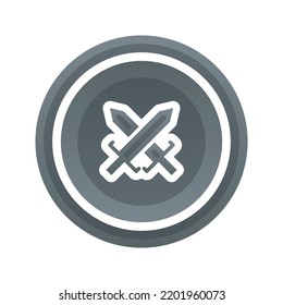 Sword Coin Logo Gradient Design Template Stock Vector (Royalty Free ...