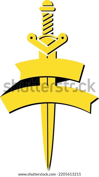 Sword Company Logo Idea Vector Illustration Stock Vector (Royalty Free ...