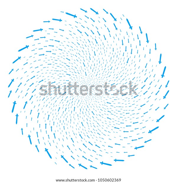 Sword Curl Globula Element Twirl Organized Stock Vector (Royalty Free ...