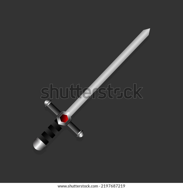 Sword Designs Metal Sword Vector Realistic Stock Vector (Royalty Free ...