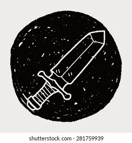 Sword Doodle Stock Vector (Royalty Free) 281759939 | Shutterstock