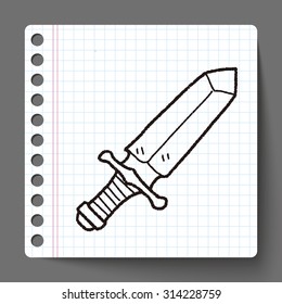Sword Doodle Stock Vector (Royalty Free) 314228759 | Shutterstock