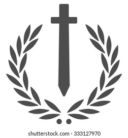 Sword Honor Embleme Vector Icon Style: vector de stock (libre de ...