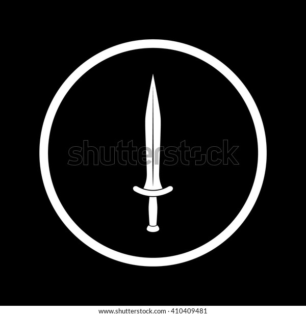 Sword Icon Circle Stock Vector (Royalty Free) 410409481 | Shutterstock