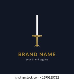 Sword Logo Brand Vector Illustration Stock Vector (Royalty Free ...