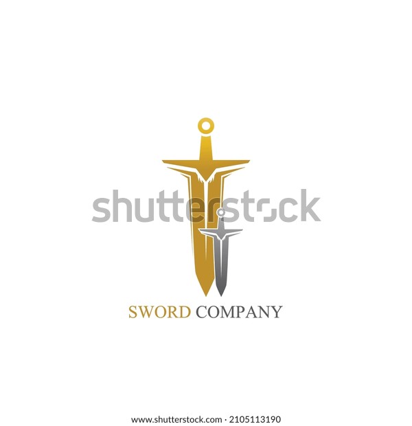 Sword Logo Symbol Vector Icon Image Stock Vector (Royalty Free ...