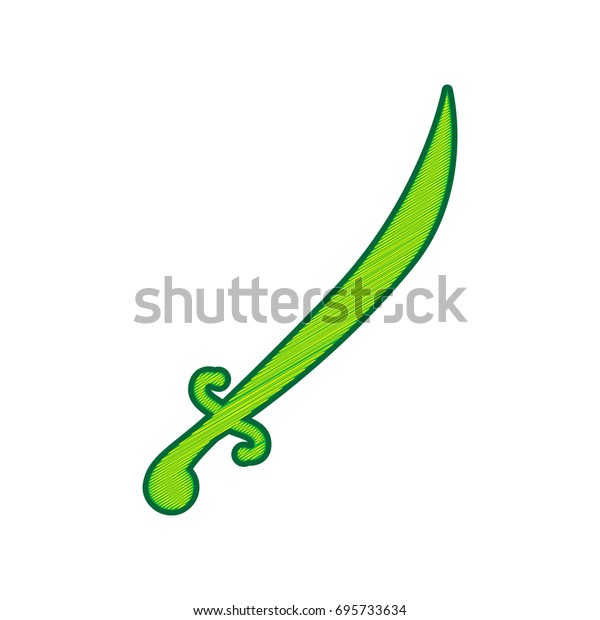 Sword Sign Illustration Vector Lemon Scribble Stock Vector (Royalty ...