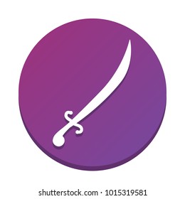 Sword Sign Illustration Vector White Icon Stock Vector (Royalty Free ...