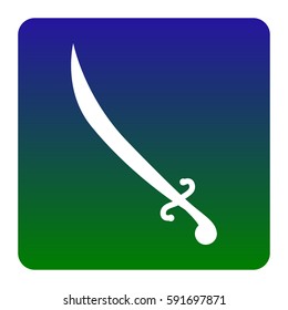 Sword Sign Illustration Vector White Icon Stock Vector (Royalty Free ...