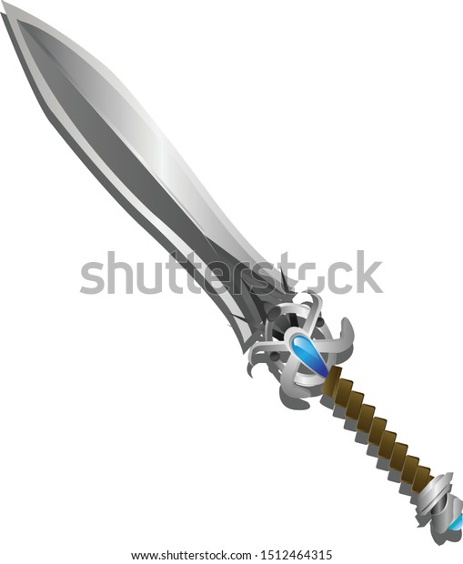 Sword Vector Design Illustrationmetal Swordmedieval Swordcutlasssword ...