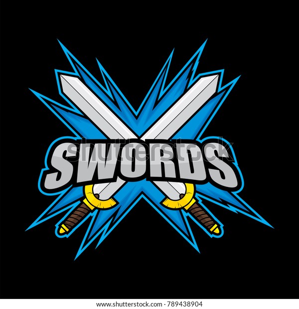 Swords Logo Design Stock Vector (Royalty Free) 789438904 | Shutterstock