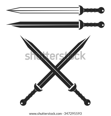 Swords Vector Illustration Stock Vector (Royalty Free) 347295593 ...