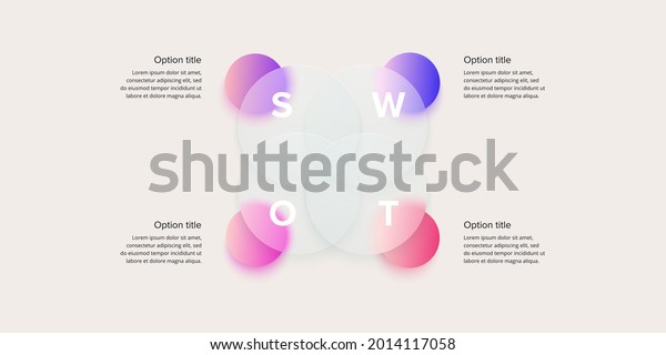 Swot Analysis Infographic Circular Corporate Strategic Stock Vector ...