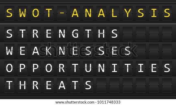 Swot Analysis Table Board Stock Vector (Royalty Free) 1011748333 ...