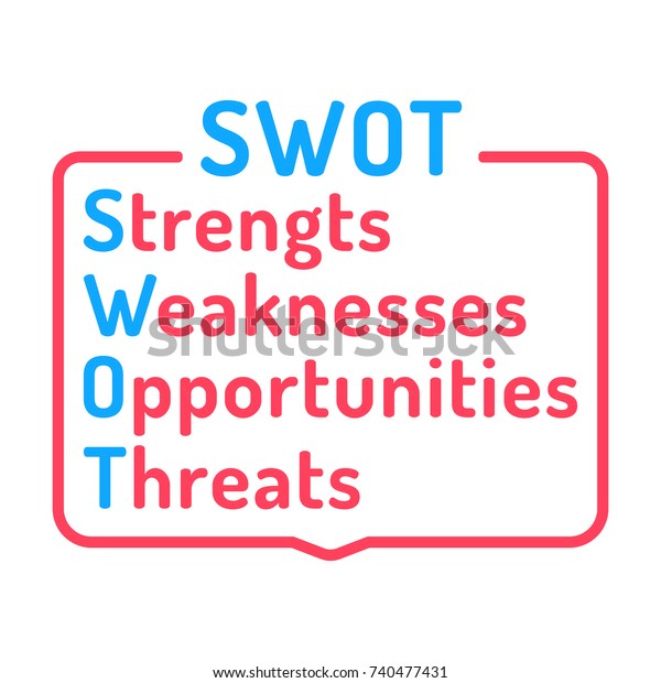 Swot Badge Icon Flat Vector Illustration Stock Vector (Royalty Free ...