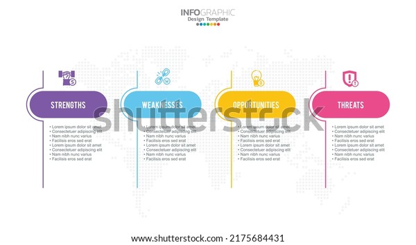 Swot Chart Concept Strengths Weaknesses Threats: Vector có sẵn (miễn ...