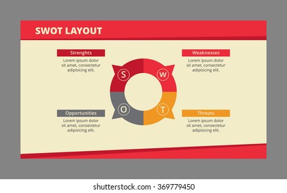 Swot Layout Template 1 Stock Vector (Royalty Free) 369779450 | Shutterstock