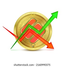 Sxp Coin Isolated On White Background Stock Vector (Royalty Free ...