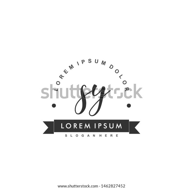 Sy Initial Beauty Monogram Logo Vector Stock Vector (Royalty Free ...