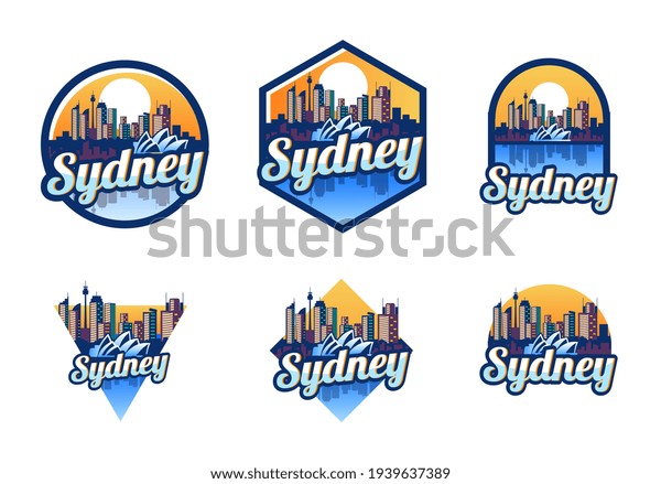 Sydney City Logo Skyline Stock Vector (Royalty Free) 1939637389 ...