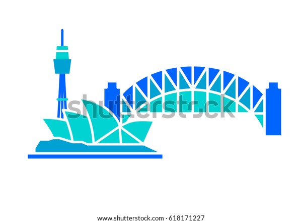 Sydney Icon Stock Vector (Royalty Free) 618171227