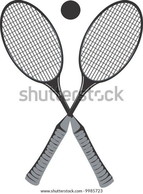 Symbol Badminton Racket Ball Stock Vector (Royalty Free) 9985723 ...