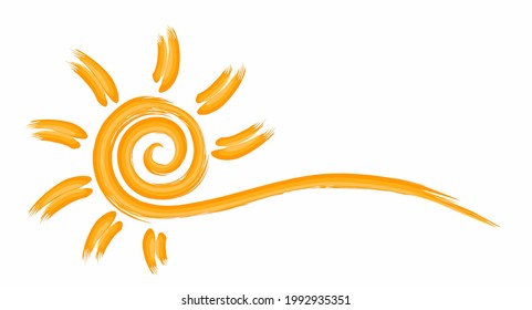 Symbol Bright Summer Sun Stock Vector (Royalty Free) 1992935351 ...