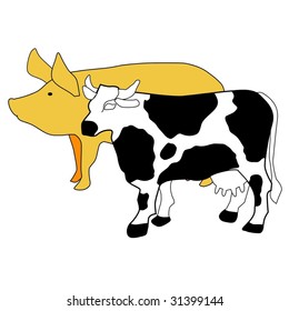 Symbol Cattle Breeding Stock Vector (Royalty Free) 31399144 | Shutterstock