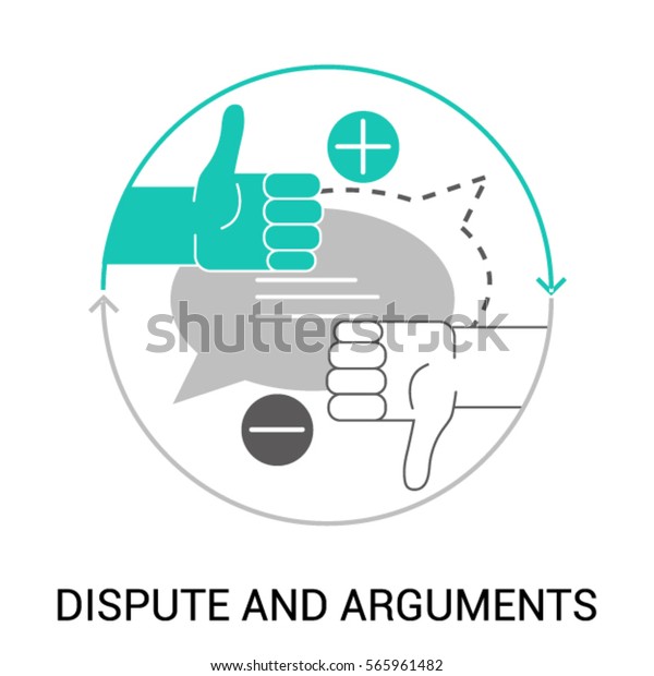 Symbol Dispute Arguments Pros Cons Dialog Stock Vector (Royalty Free ...