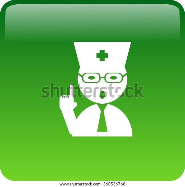 Symbol Doctor Warning About Danger Stock Vector (Royalty Free ...